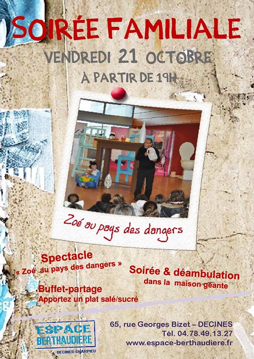 Soirée familiale - Espace Berthaudière Décines-Charpieu - By Night