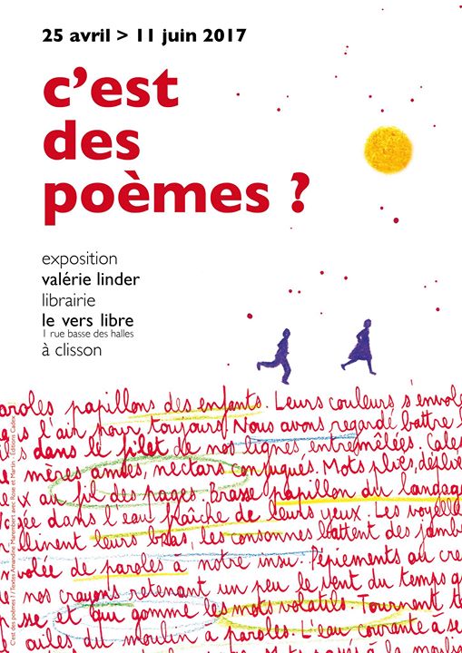 Exposition "C'est des poèmes" de Valérie Linder - Le Vers Libre - By Night
