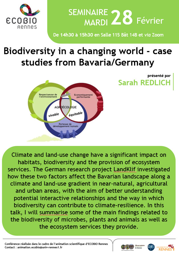 Séminaire Ecobio - Sarah Redlich (Würzburg University) - OSUR ...