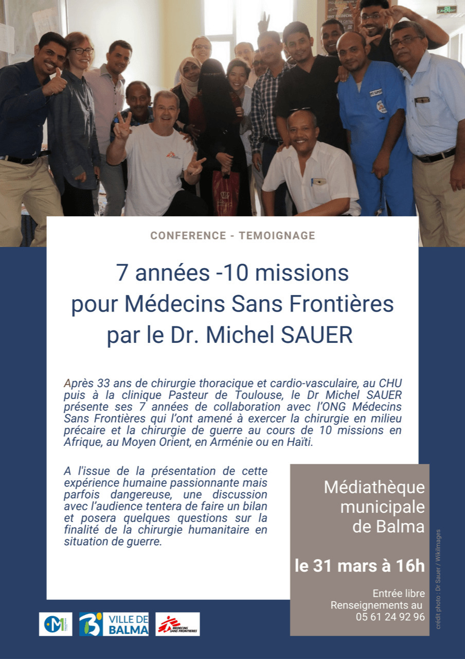Conférence/Témoignage : "7 années – 10 missions pour Médecins Sans ...