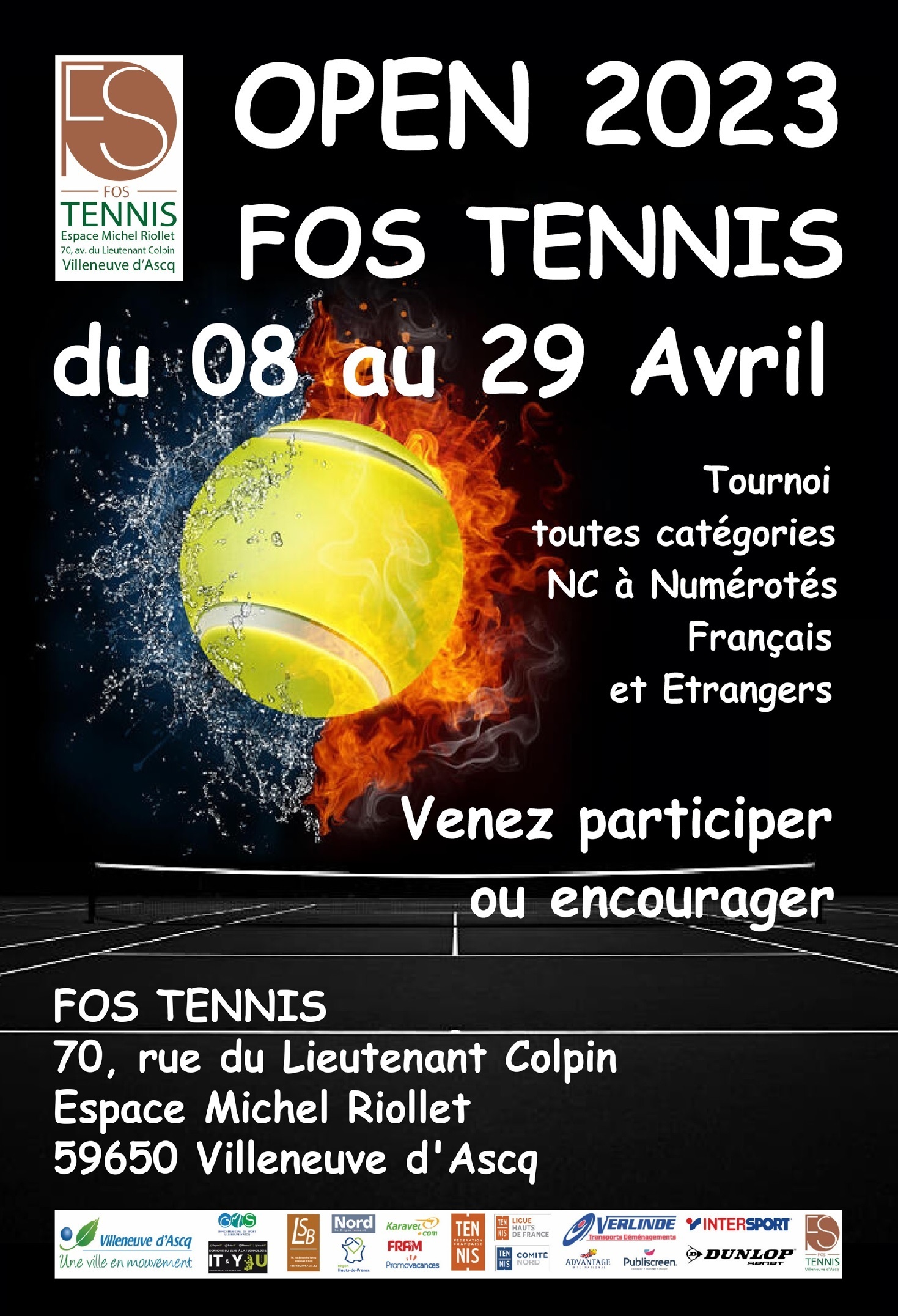 Tournoi du FOS Tennis - Fos Tennis - By Night