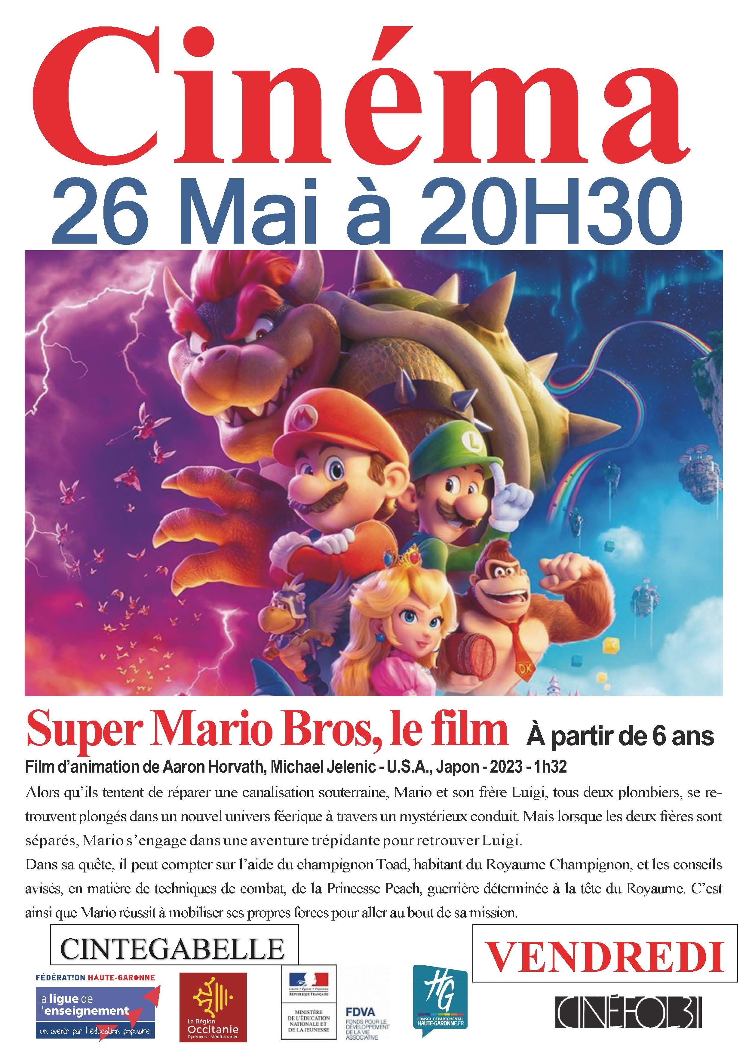 Projection du film "Super Mario Bros, le film" - SALLE GERAD PHILIPPE ...