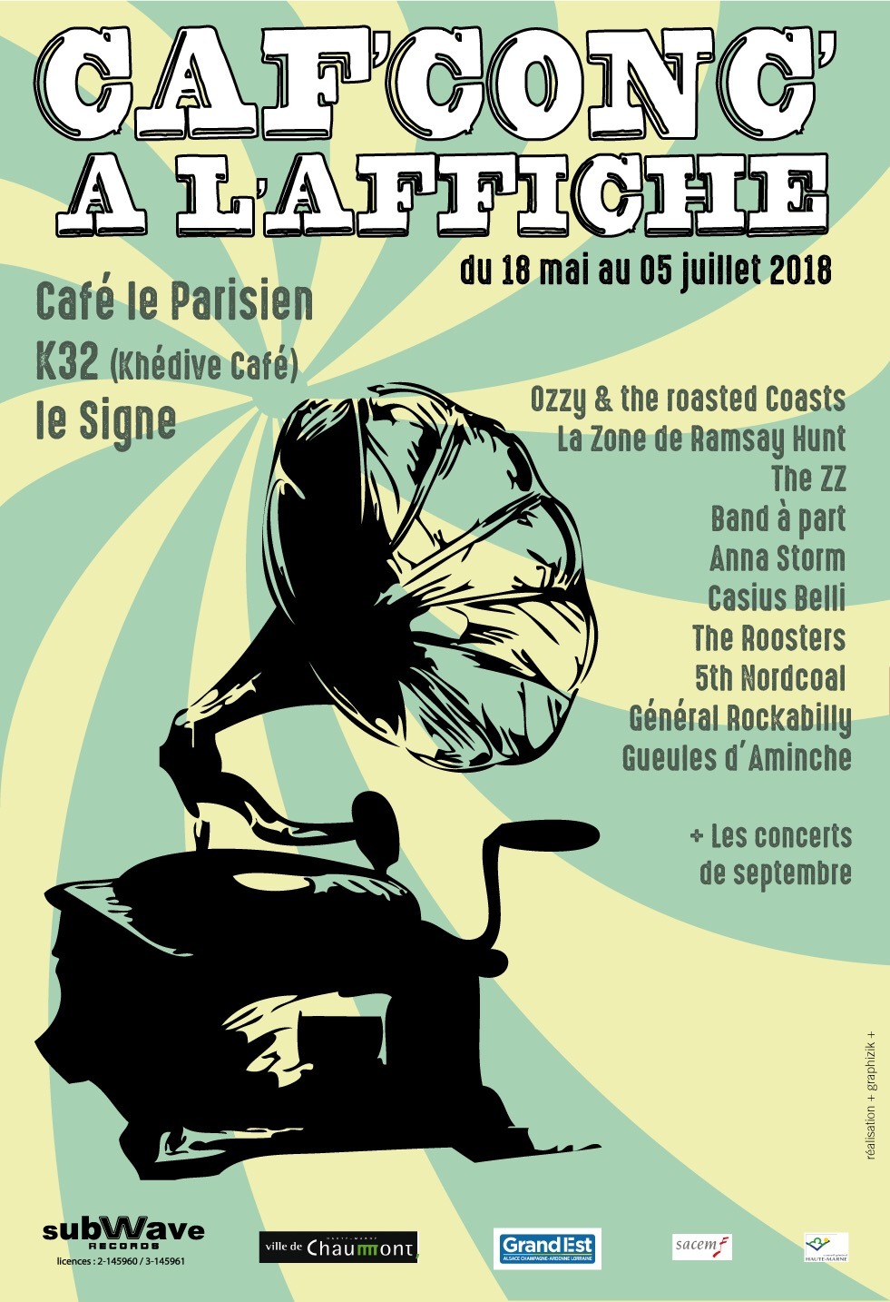 Festival des Caf'Conc A l'Affiche - avec Subwave Records - Le Signe ...