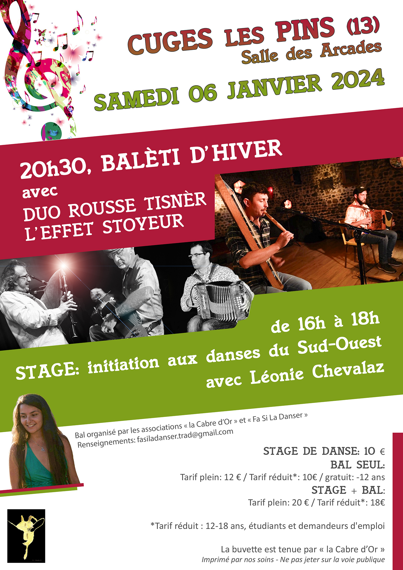 Balèti d'hiver & initiation aux danses du Sud Ouest - Salle Des Arcades ...