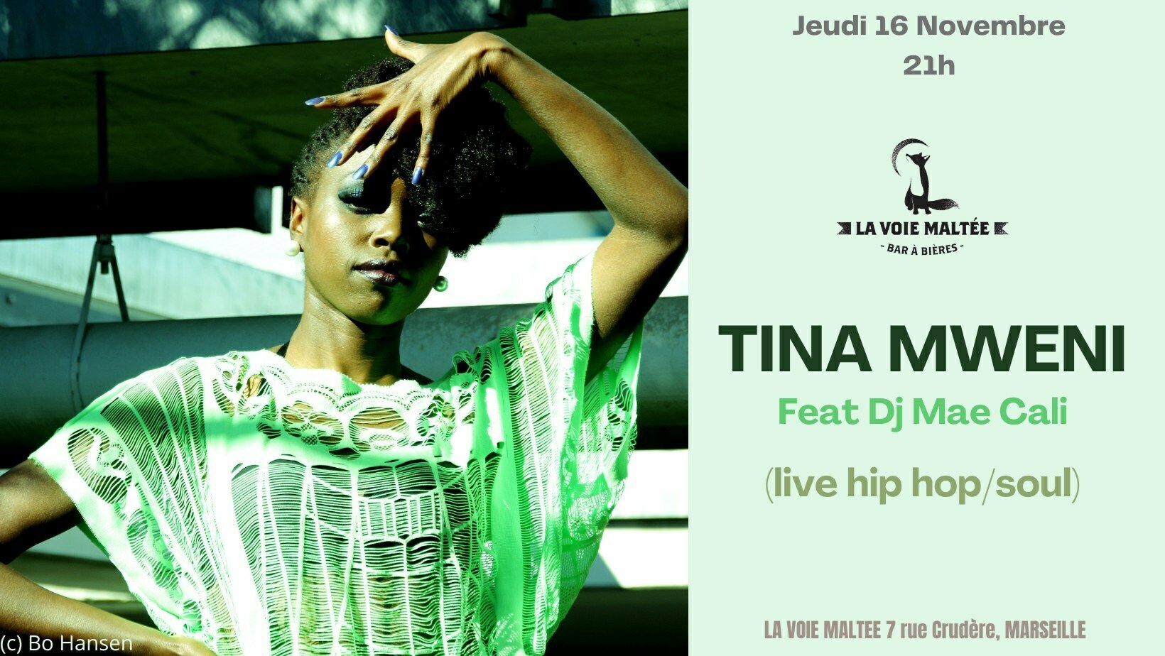 Tina Mweni feat. DJ Cali - La Voie Maltée - By Night