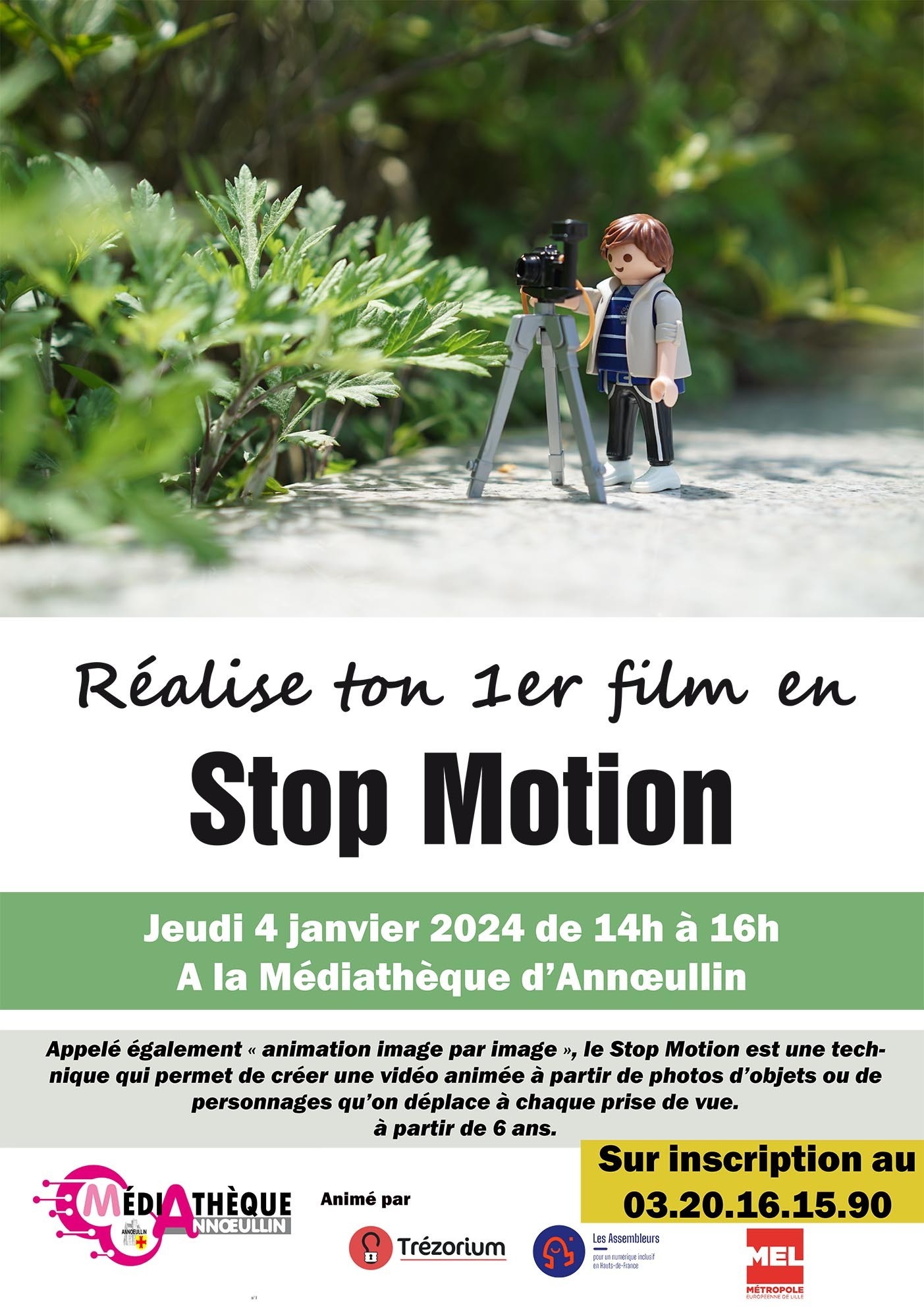 Atelier - Réalise ton 1er film en stop motion - Médiathèque François ...