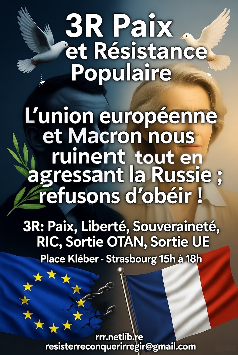 Rassemblement (& expos) 3R : Pour la Paix et la Résistance populaire ...